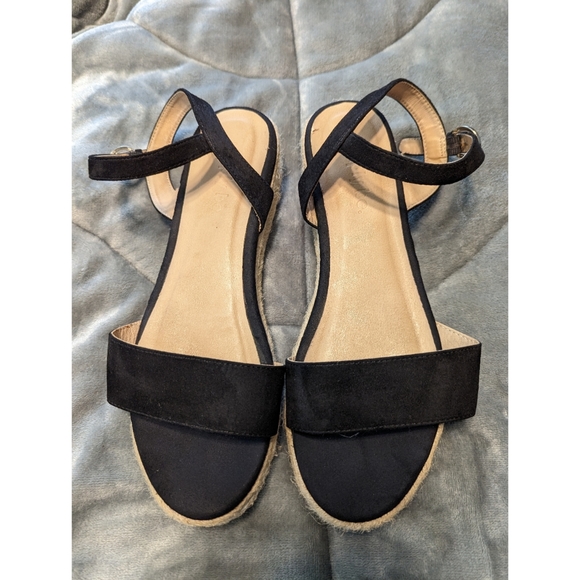 Simply Be | Shoes | Wide Width Black Espadrille Sandals | Poshmark